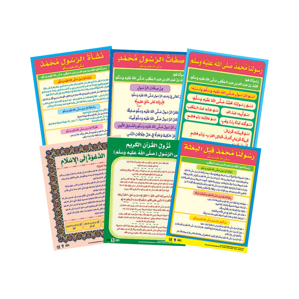Our Prophet Muhammad (PBUH) (6 Wall Charts) - Educational Wall Chart P
