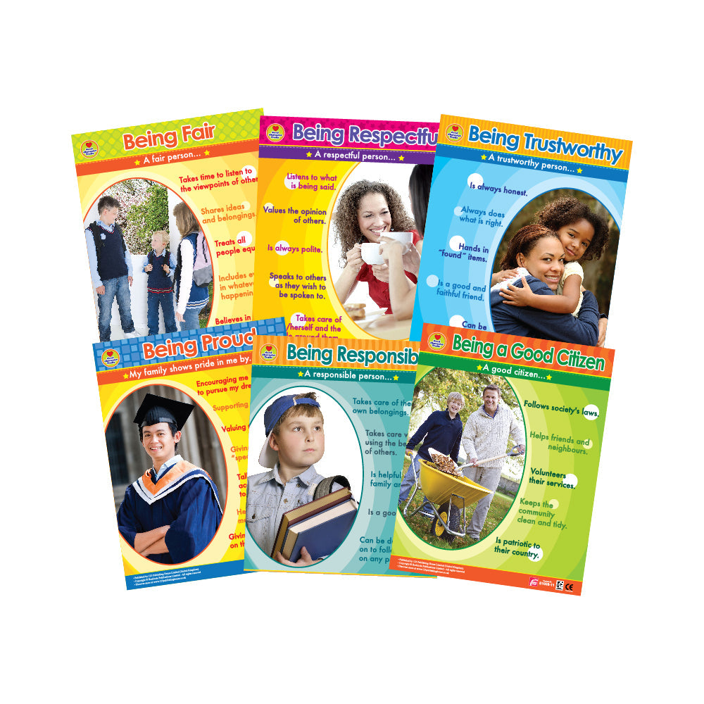 Good Character Traits (6 Wall Charts) - Educational Wall Chart Pack in